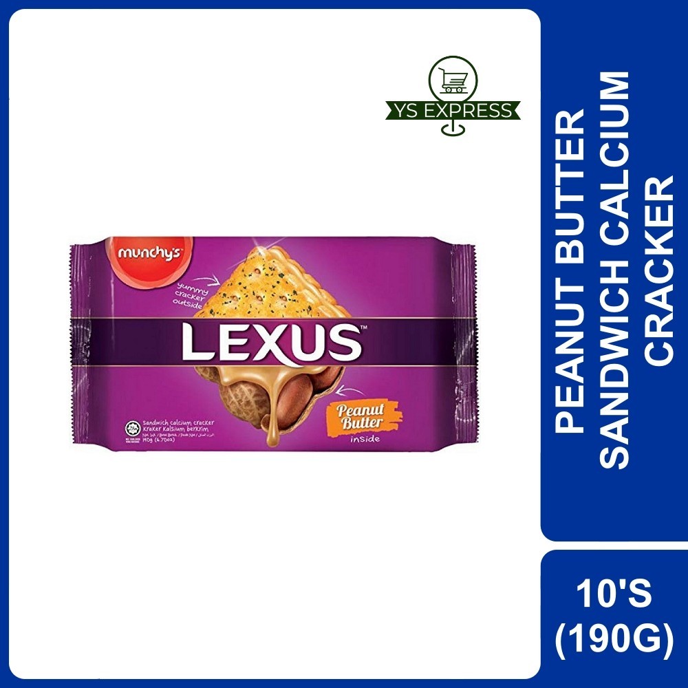 MUNCHY'S - LEXUS Peanut Butter Sandwich Calcium Cracker 10'S (190G ...