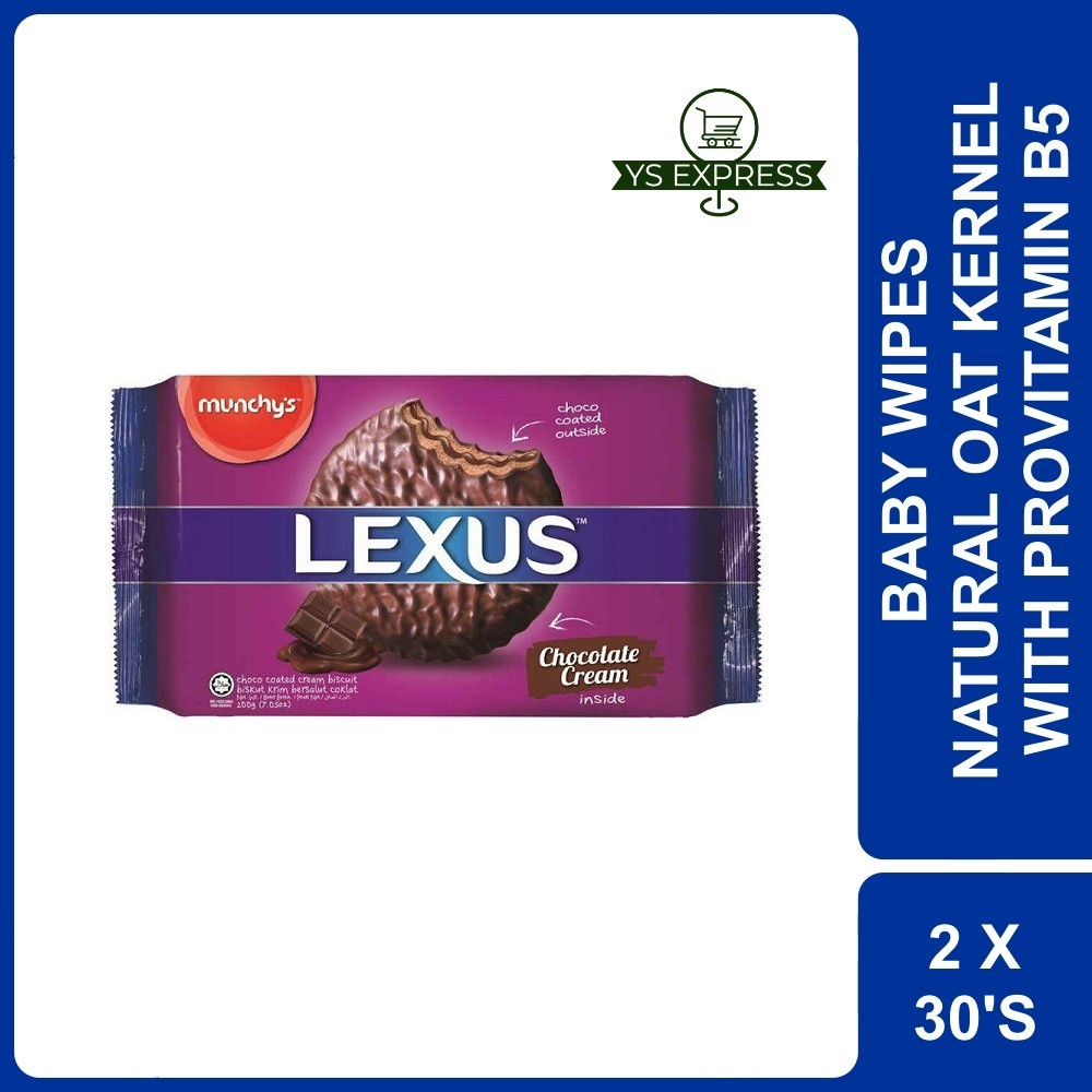 MUNCHY'S LEXUS Choco Coated Cream Biscuit Chocolate Cream 10'S (200G ...
