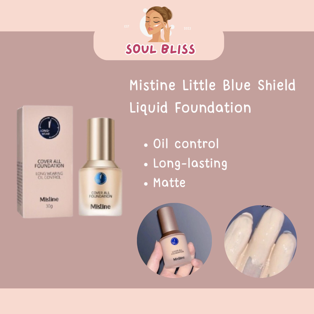 『READY STOCK-KL MSIA』 Mistine Thailand Foundation Little Blue Shield ...