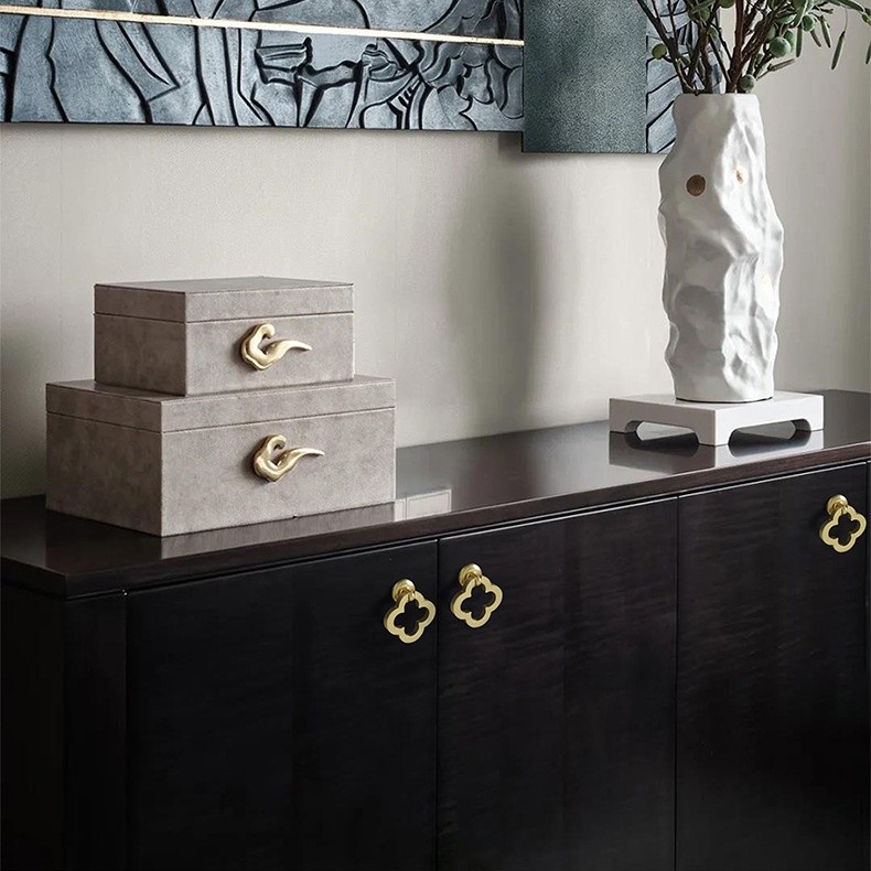 Cabinet Drawer Knobs Bedside Table Hanging Ring Single Hole Furniture ...