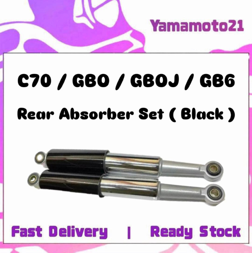 Black - Cup C70 GBO GBOJ GBO J GBO-J Fame GB6 Rear Absorber Set Absober ...