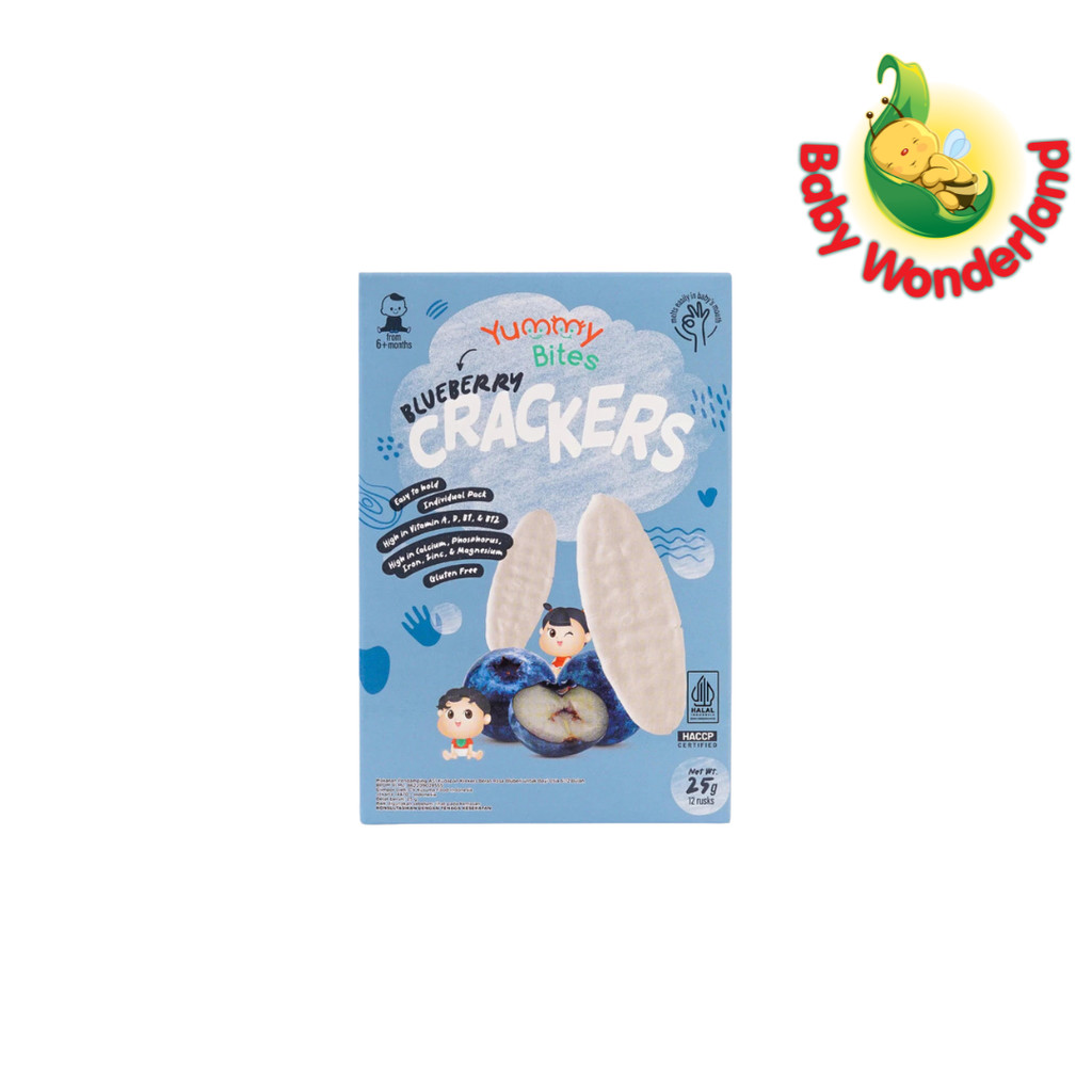 Yummy Bites Rice Crackers (25g) - Blueberry | Shopee Malaysia