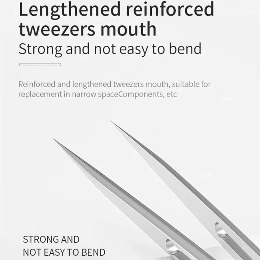 MaAnt SS-A SS-A1 Precision Tweezers Hand Polish Non-Magnetic Stainless ...