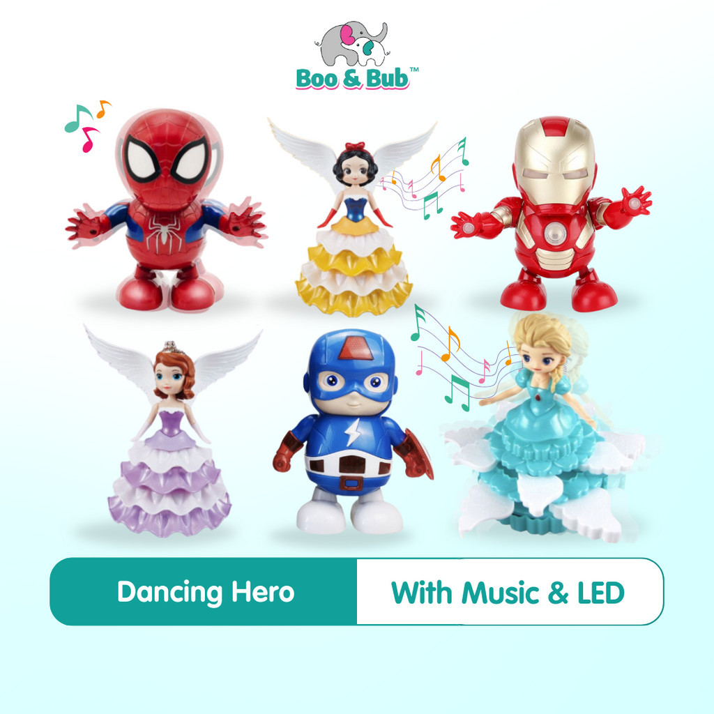 Dancing Super Hero | Dance Hero Robot Toys Music Light Ironman Avengers ...