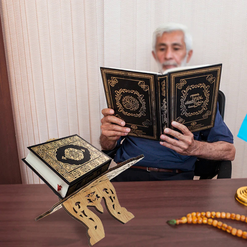 2025 Wooden Islamic Bible Book Shelf Quran Koran Frame Koran Holy Book ...