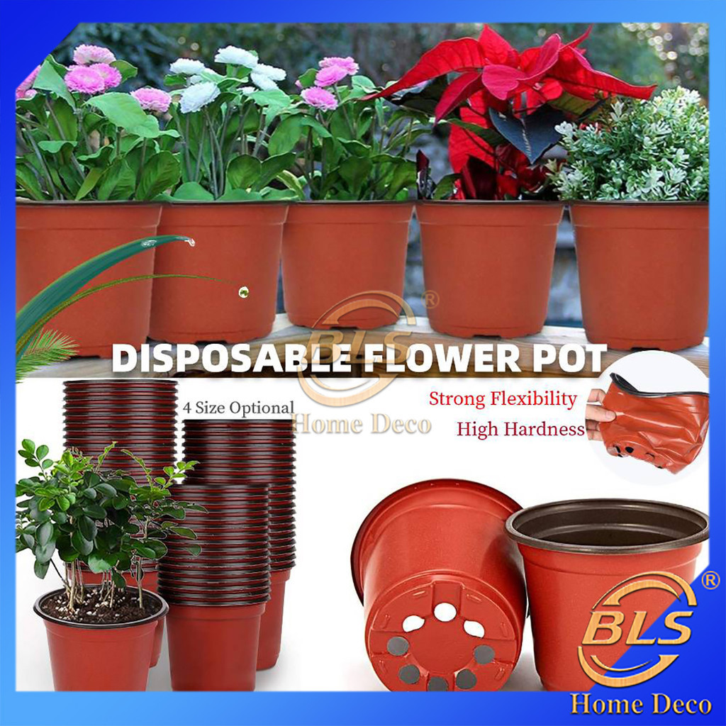 Ultra Thin Soft Plastic Pot Disposable Nursery Pots Seedling Starter ...