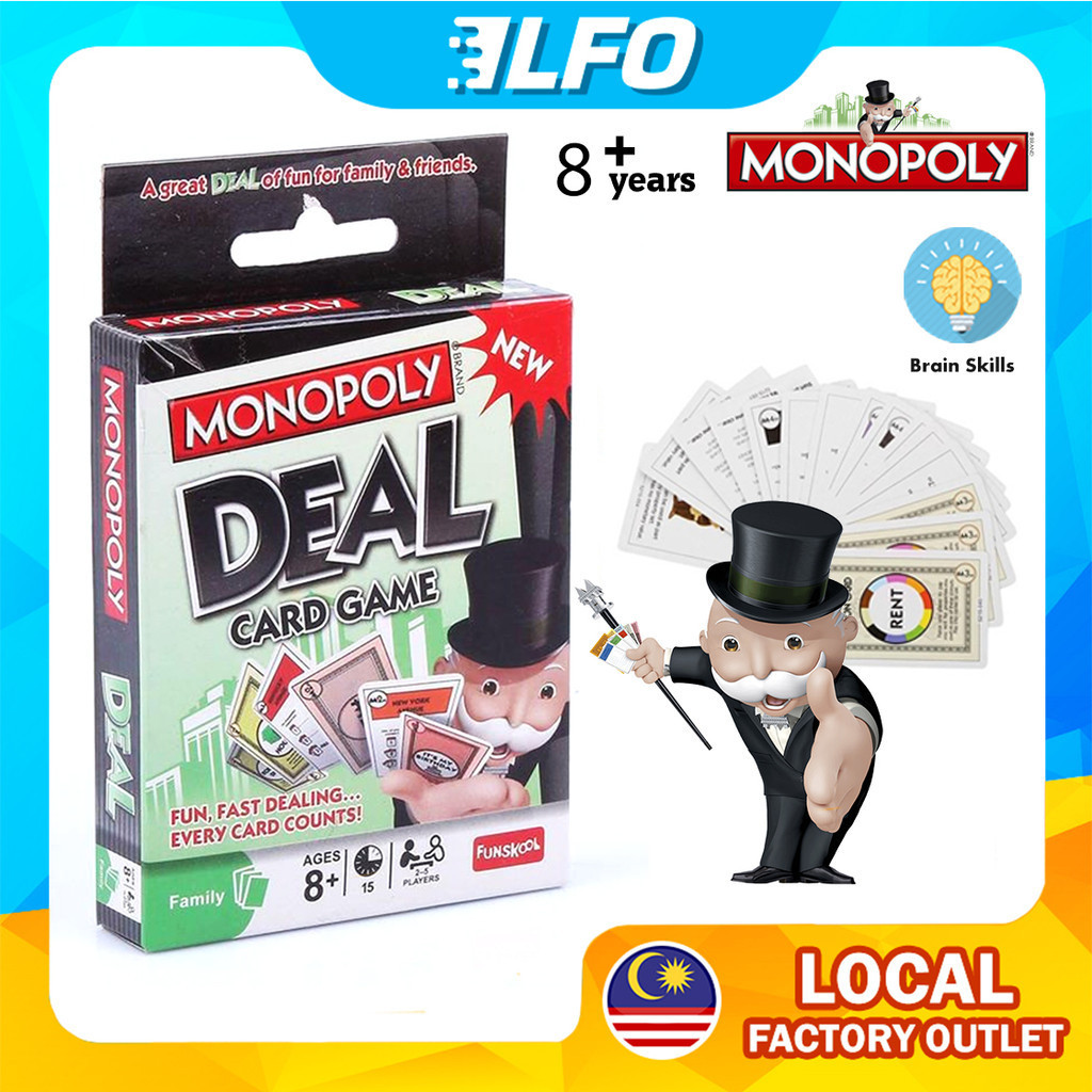 LFO Monopoly Board Game Card Property Trading Banking Deal Fun Deal ...