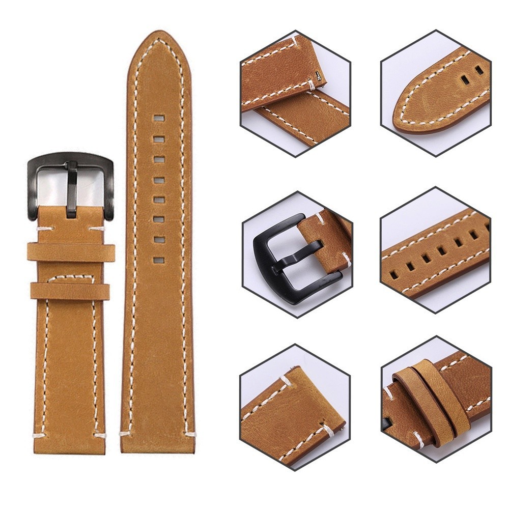 18mm 20mm 22mm 24mm Universal Watch Strap Quick Release Wristbelt Retro ...