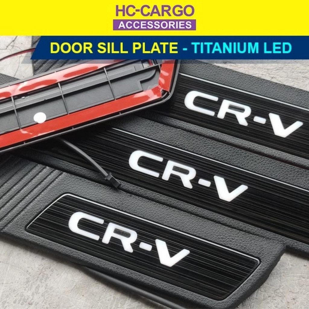Honda CR-V CRV 2024 G6 LED Door All Black Side Sill Plate Scuff Plate ...