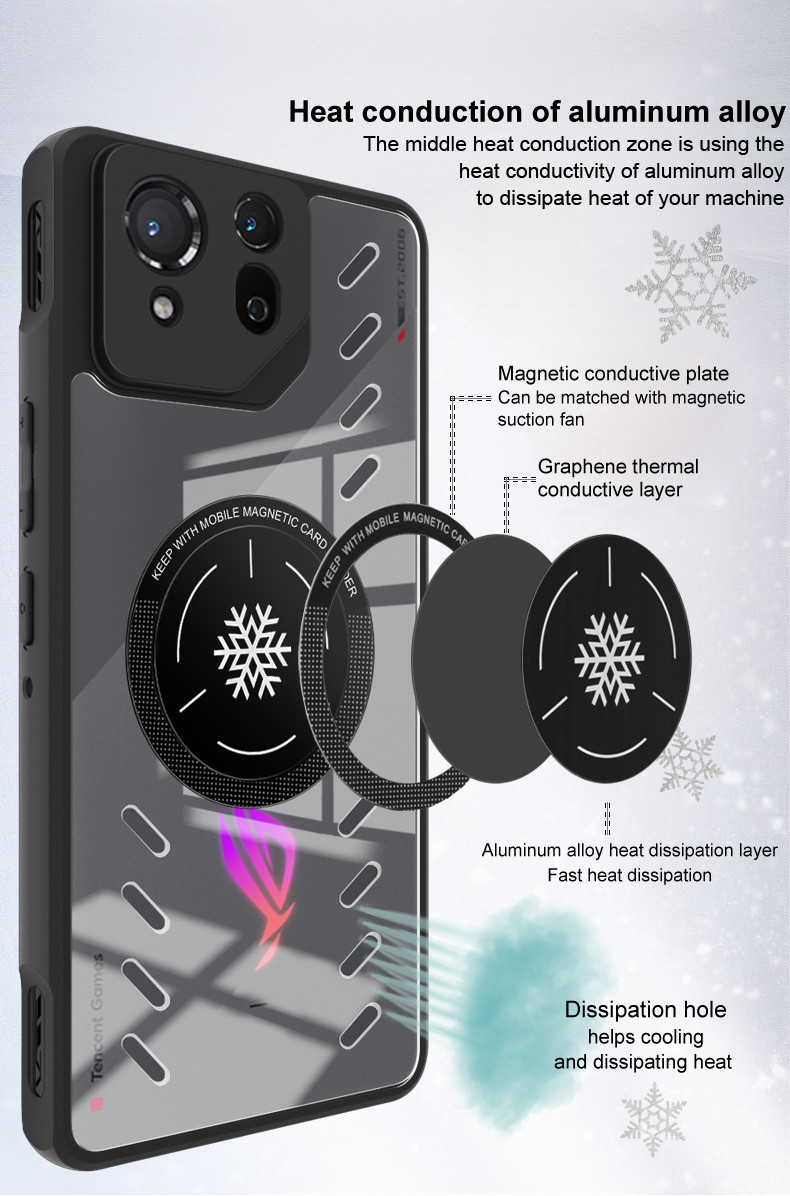 IMAK Asus ROG 8 / ROG 8 Pro Four Corner Airbag Anti Fall Waterproof ...