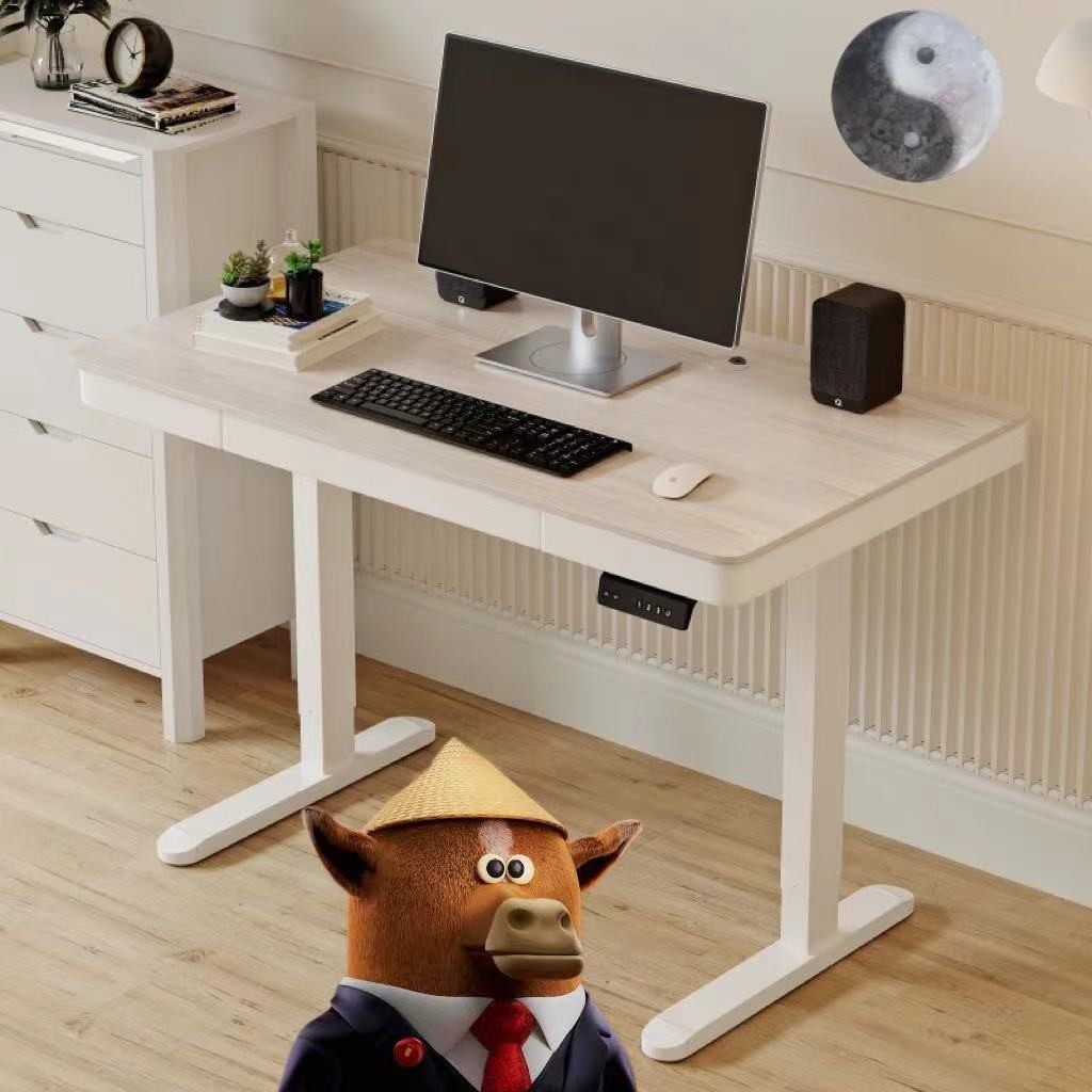 hcj Height 100cm hcj han Electric Adjustable With Drawer Standing Desk ...