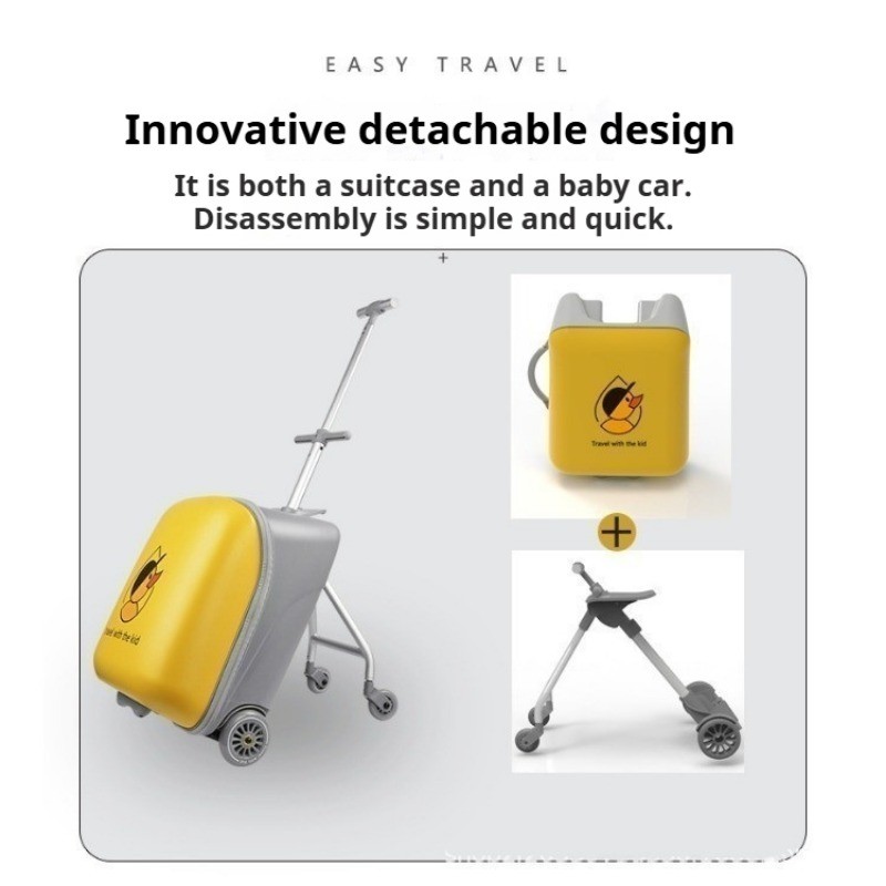 Qbox Luggage Children Can Sit Walk Baby Box with Lock with Brake 20 ...