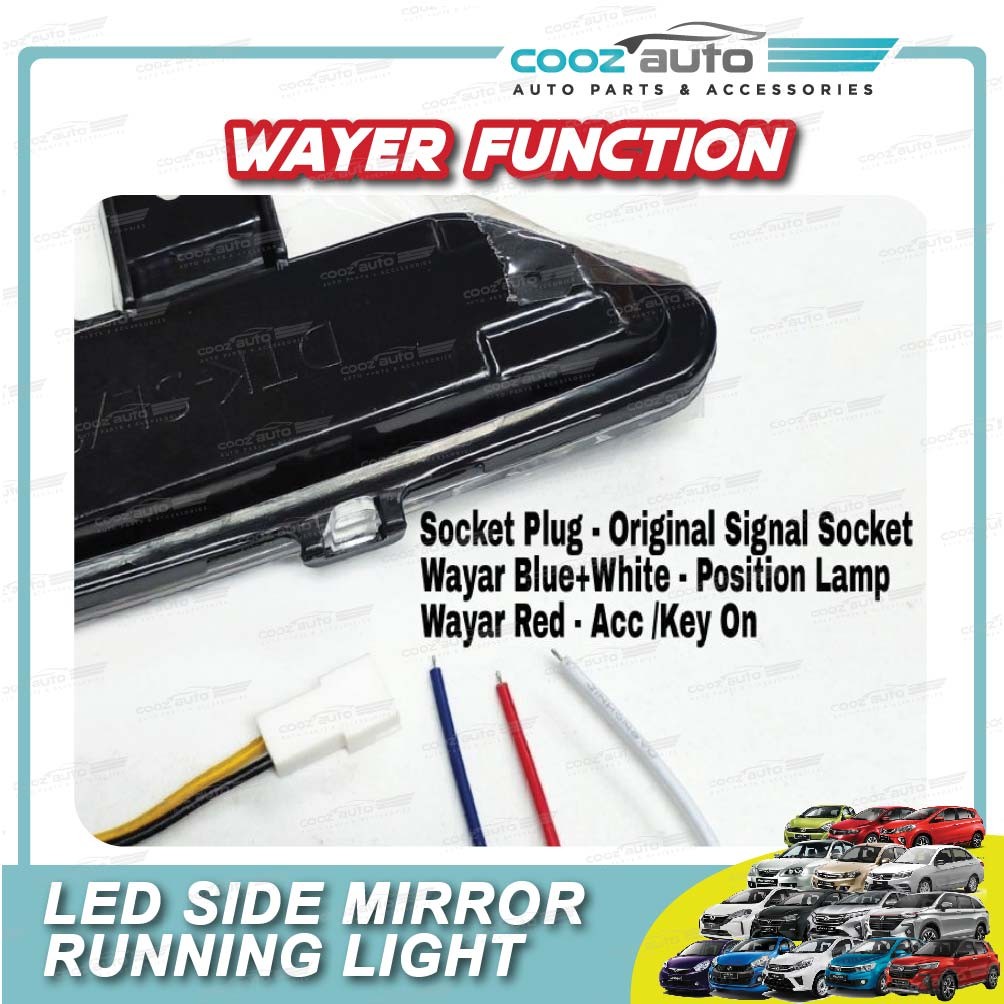 Perodua Axia Myvi Bezza Ativa Proton Saga Persona Preve LED Side Mirror ...