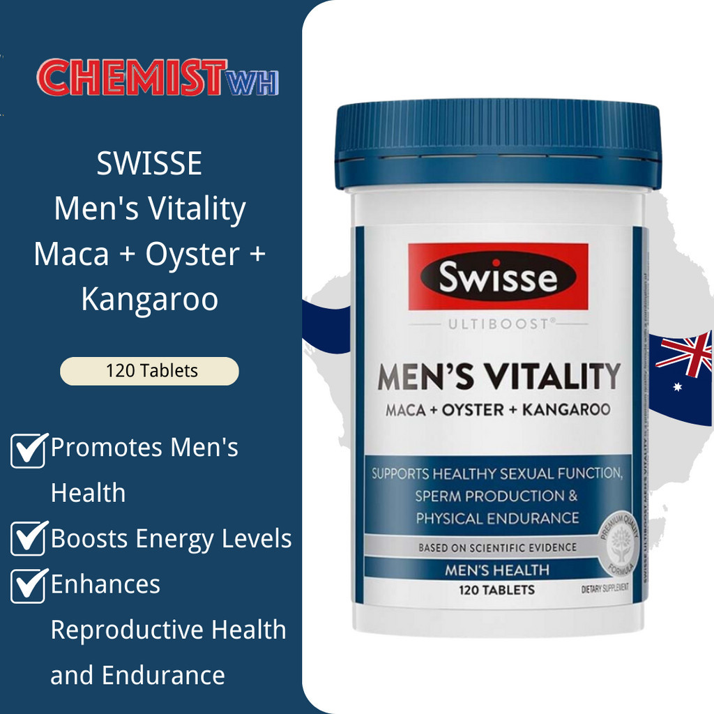 SWISSE Australia Men's Potency + 60 / Vitality 120 | Shopee Malaysia