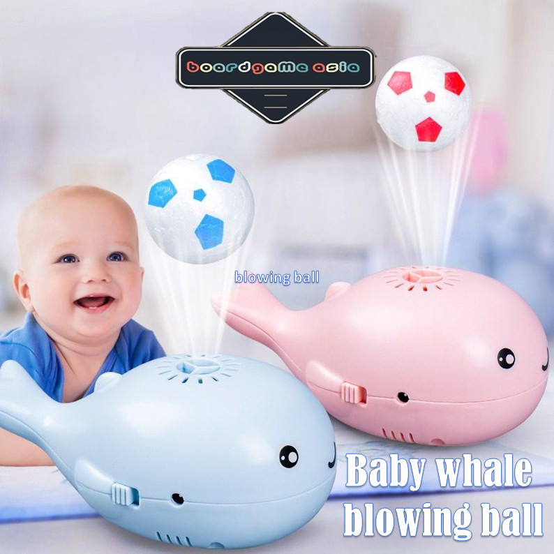 Children's electric toys fan suspended ball baby whale blowing ball ...