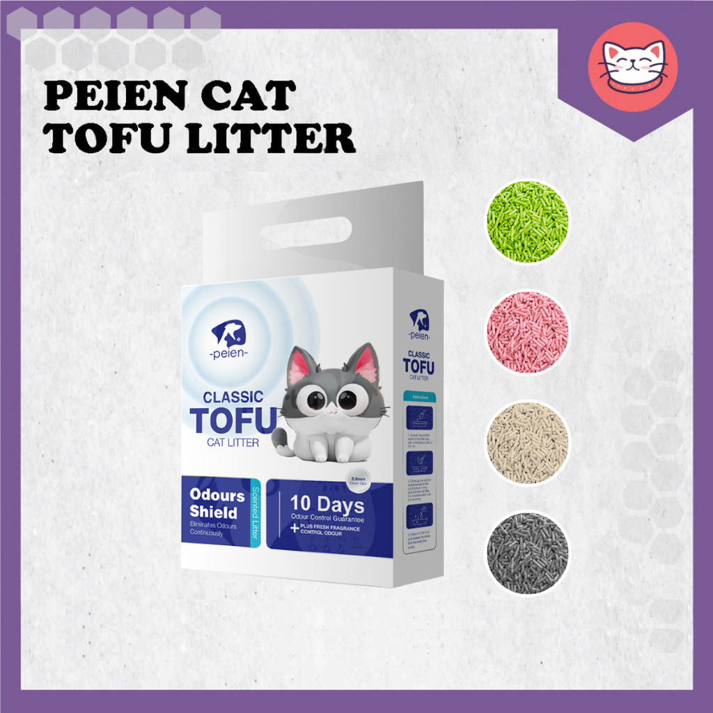 🐱7L/2.4KG🐱 Pasir Kucing Tofu【PEIEN】Cat Tofu Premium Super Clumping ...