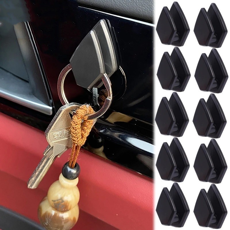 4PCS Invisible Dashboard Mounted Hooks - For Key, Mask, Charging Cable ...