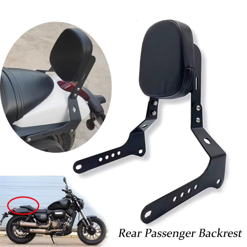 Motorcycle Passenger Seat Rear Backrest Frame Accessories Mounting Kit ...