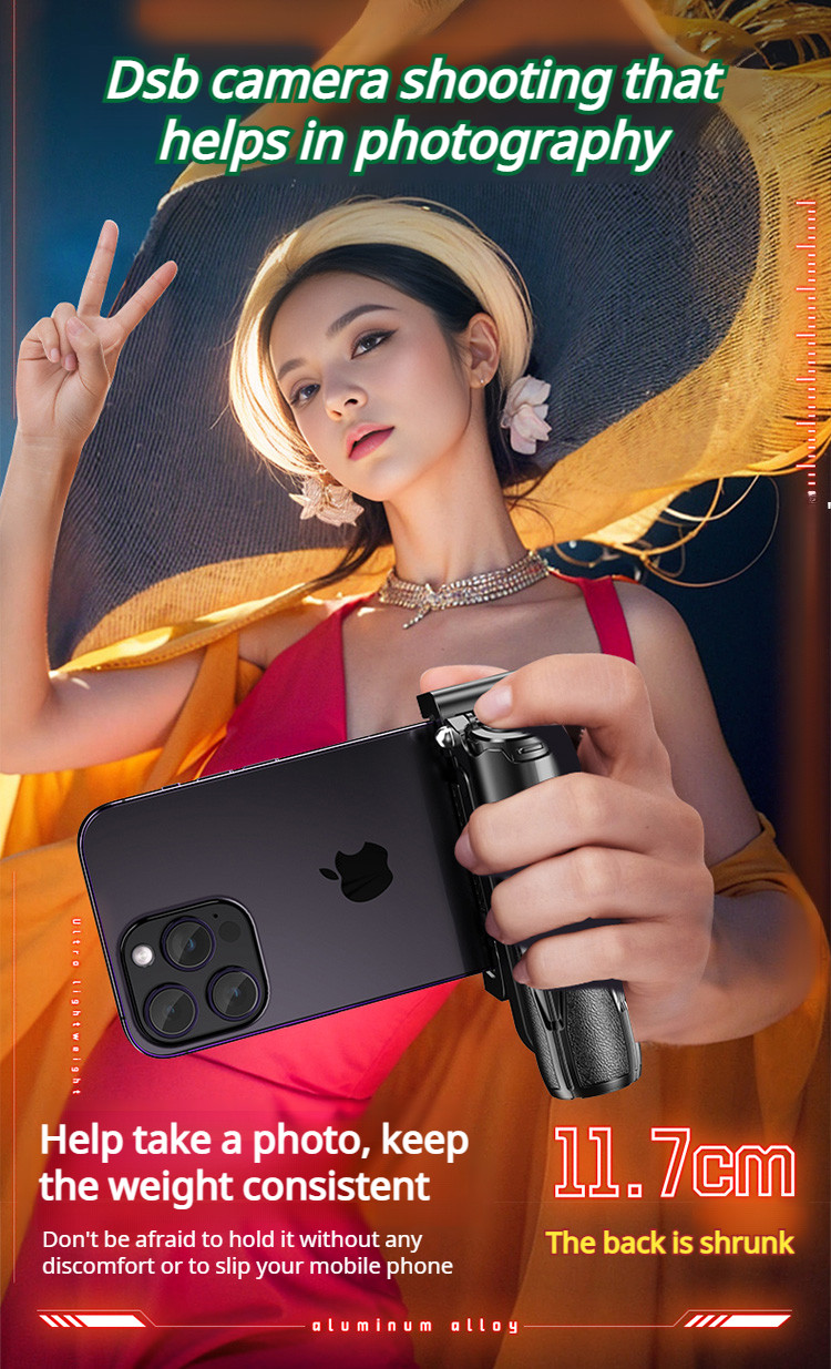 Portable Cell Phone Holder Swivel Quad Mini Selfie Stick Bluetooth Floor Stand | Shopee Malaysia