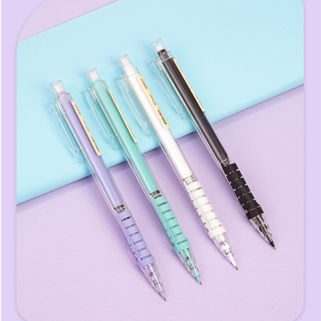 Deli Mechanical Pencil Fully Automatic Release Lead Pensel Tekan Picit ...