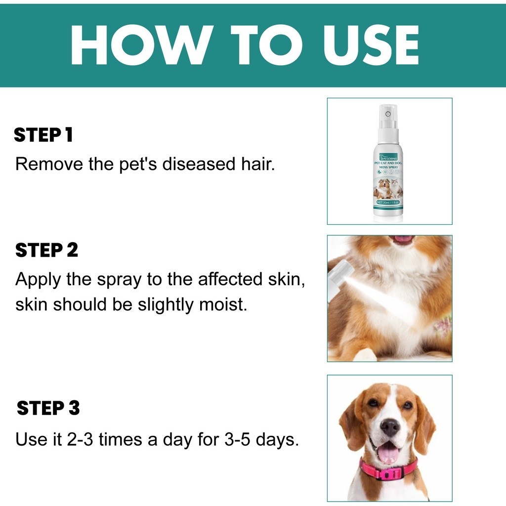 Dog and Cat Itch Relief & Skin Treatment- for Itchy Skin and Ringworm ...