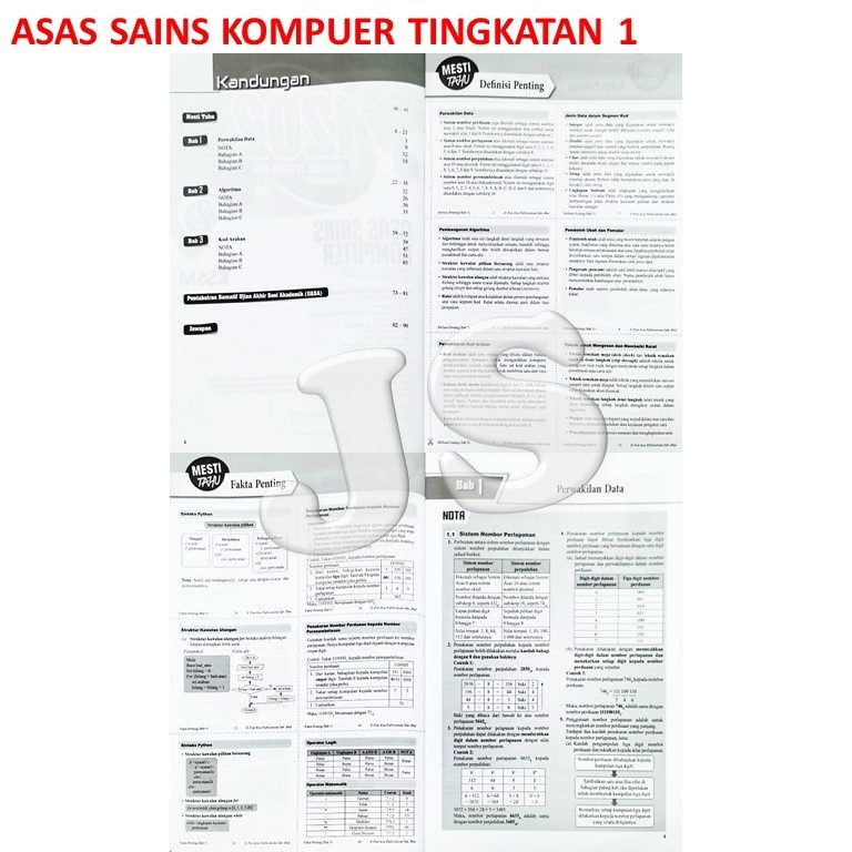 TOPIKAL UASA A+ ASAS SAINS KOMPUTER TINGKATAN 1 2 3 | 1202 BANK SOALAN ...