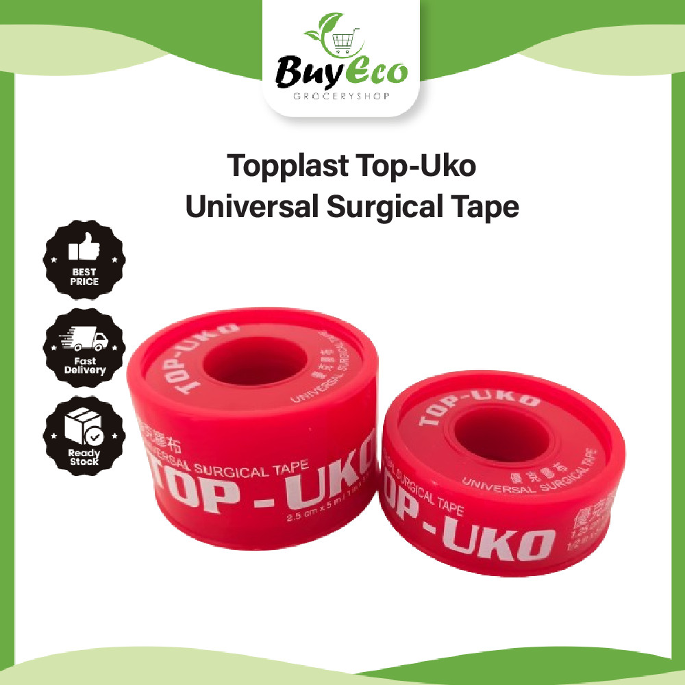 TOPPLAST Top-Uko Universal Surgical Tape (1.25cm x 5m / 2.5cm x 5m ...