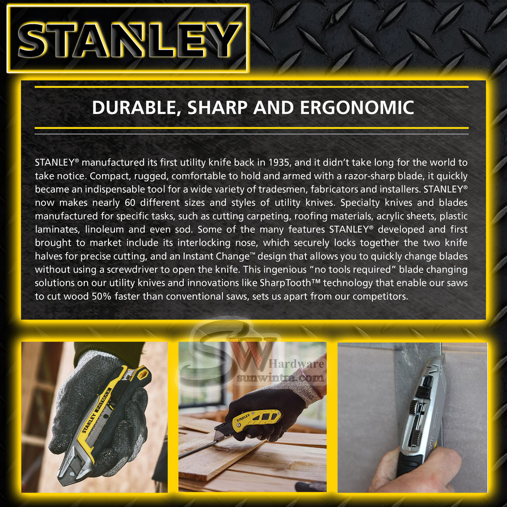 STANLEY FATMAX EXTREME PRO Twin-Blade Retractable Utility Knife 10-789 ...