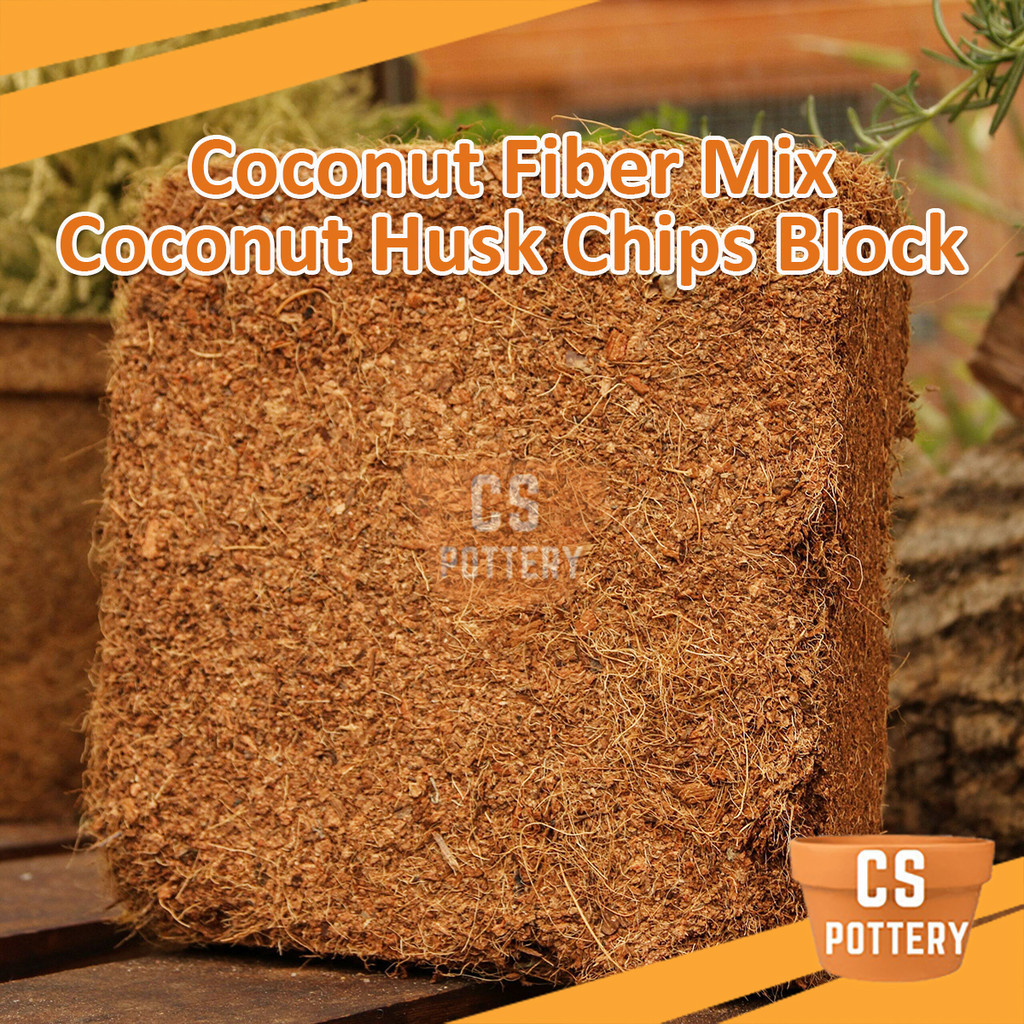 Coconut Fiber Mix Coconut Husk Chips Block Compressed Coco Fibre Coco ...