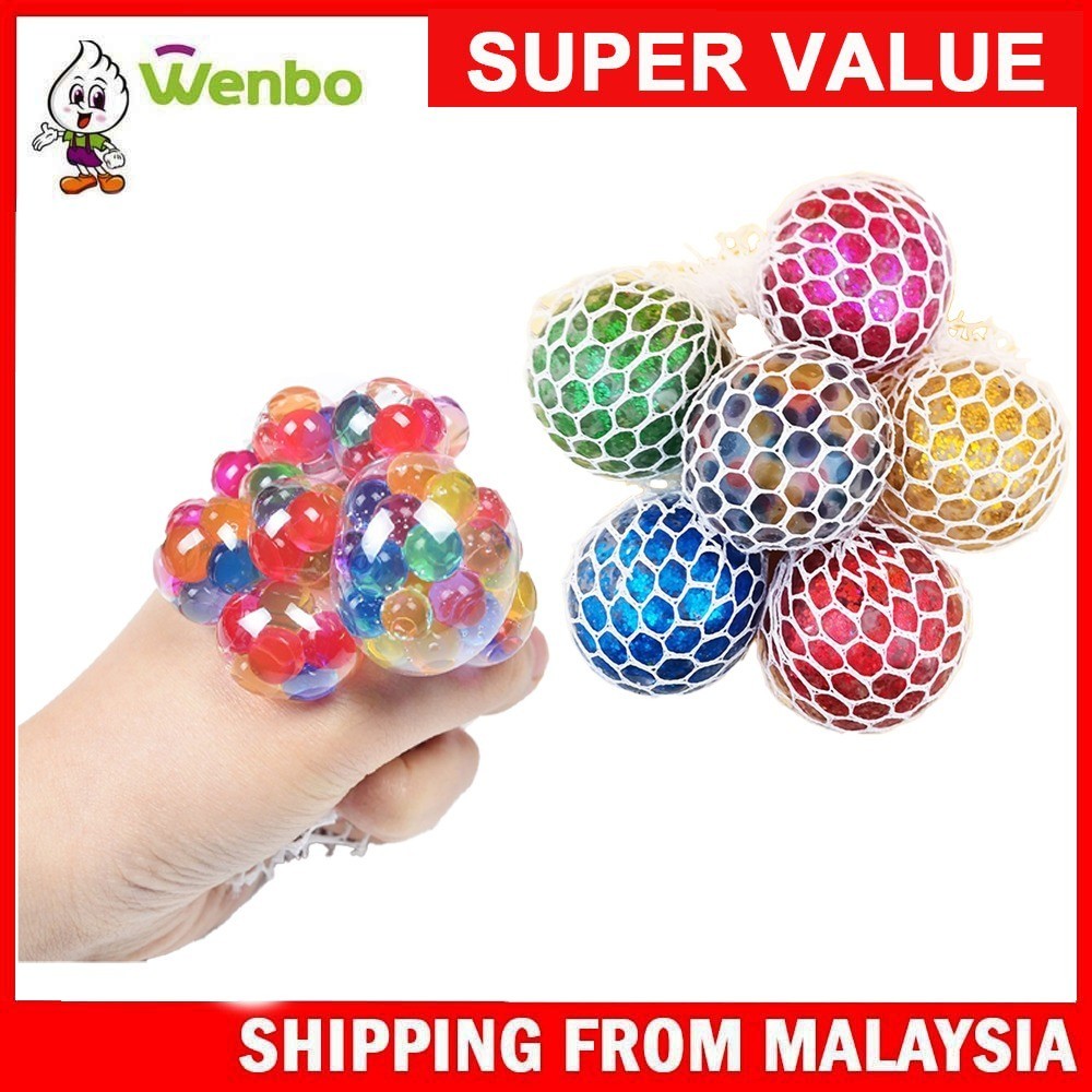 Wenbo [Toy] Squishy Stress Ball Grape Ball Pinch Grab Colorful Crystal ...