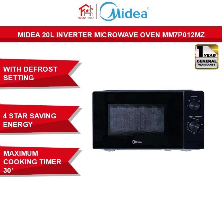 Midea 20L Inverter Microwave Oven MM7P012MZ | Shopee Malaysia