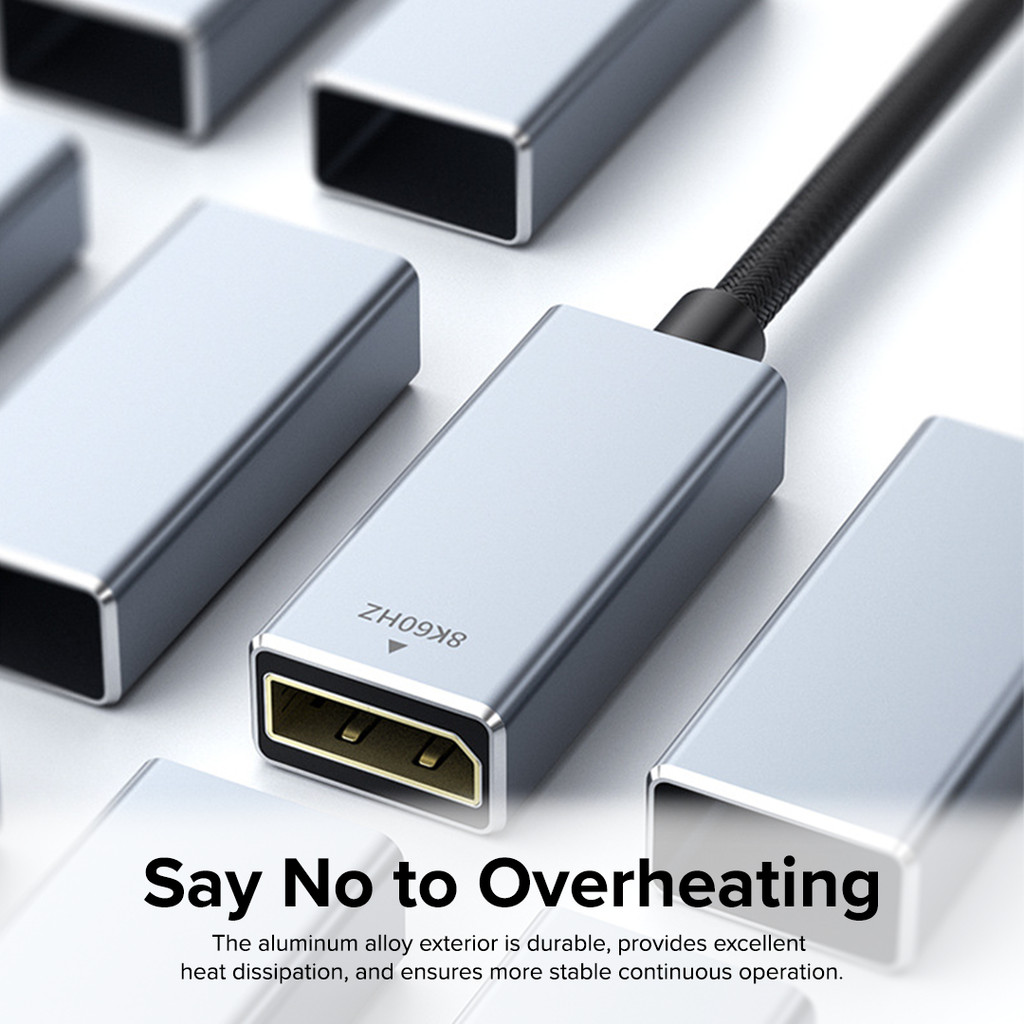 (SG) LionShield Type-C To DisplayPort(DP) Converter Adapter Cable 8K ...