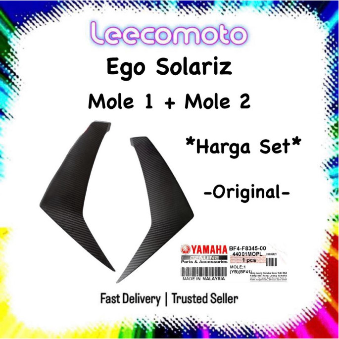 (SET) ORIGINAL YAMAHA EGO SOLARIZ SOLARIS SOLARIK MOLE BAWAH FRONT ...
