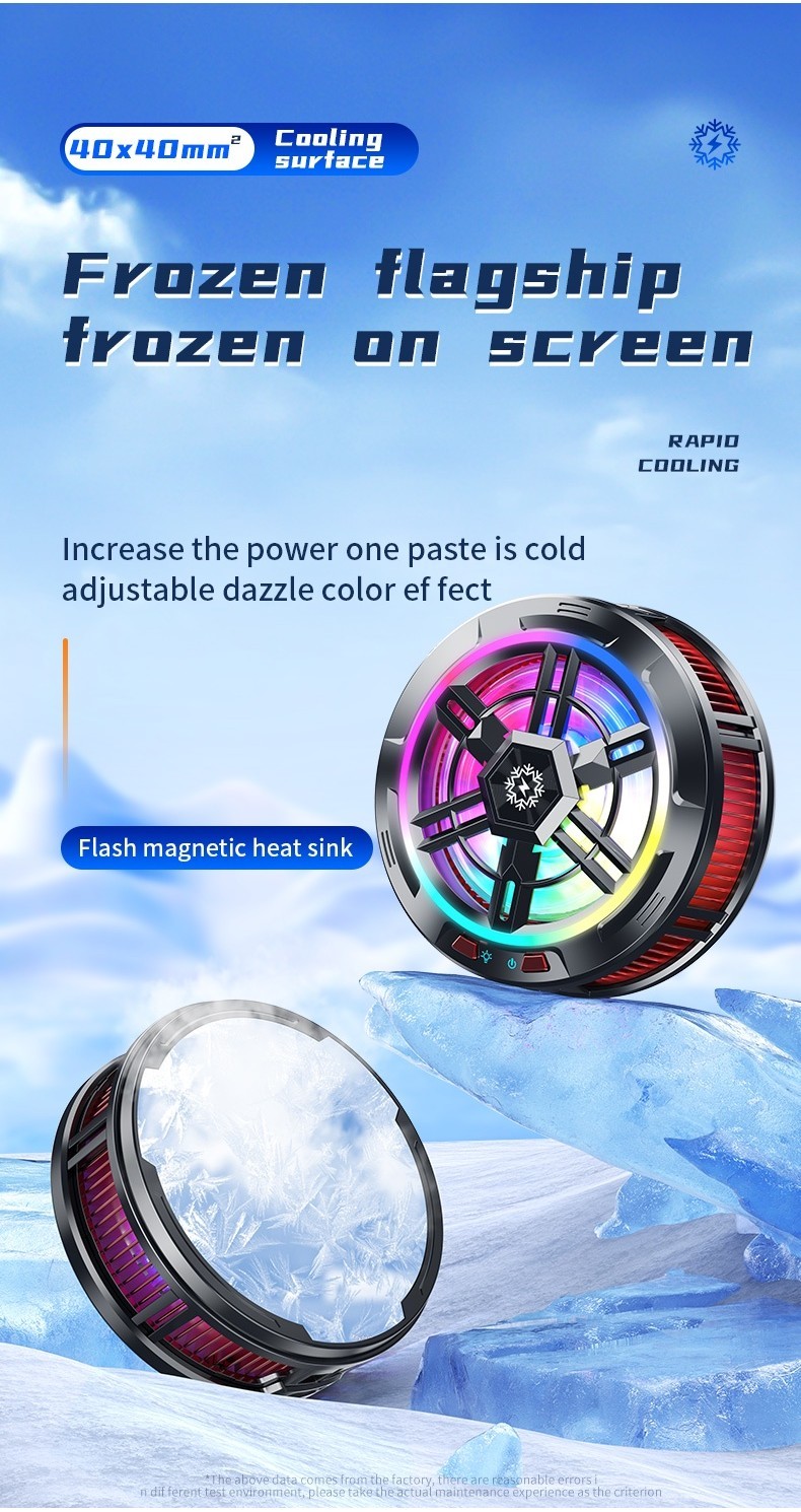 NEW X100 Tablet Cooler Adjustable Semiconductor Rapid Cooling 23W Fan ...