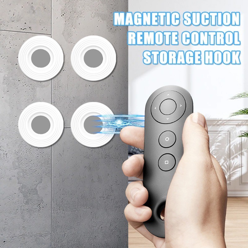 Magnet Remote Control Hooks - Self Adhesive Wall Mount Rack - Anti-Lost ...