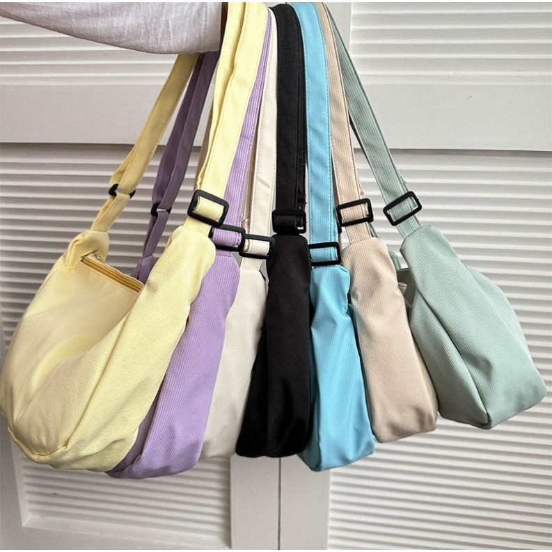 Japan Korea Style Casual Sling Shoulder Canvas Bag Beg Silang Pelajar ...