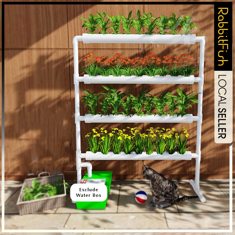 Hydroponic Set / Hidroponik Set 36 Holes Ladder Four Tier - DIY ...
