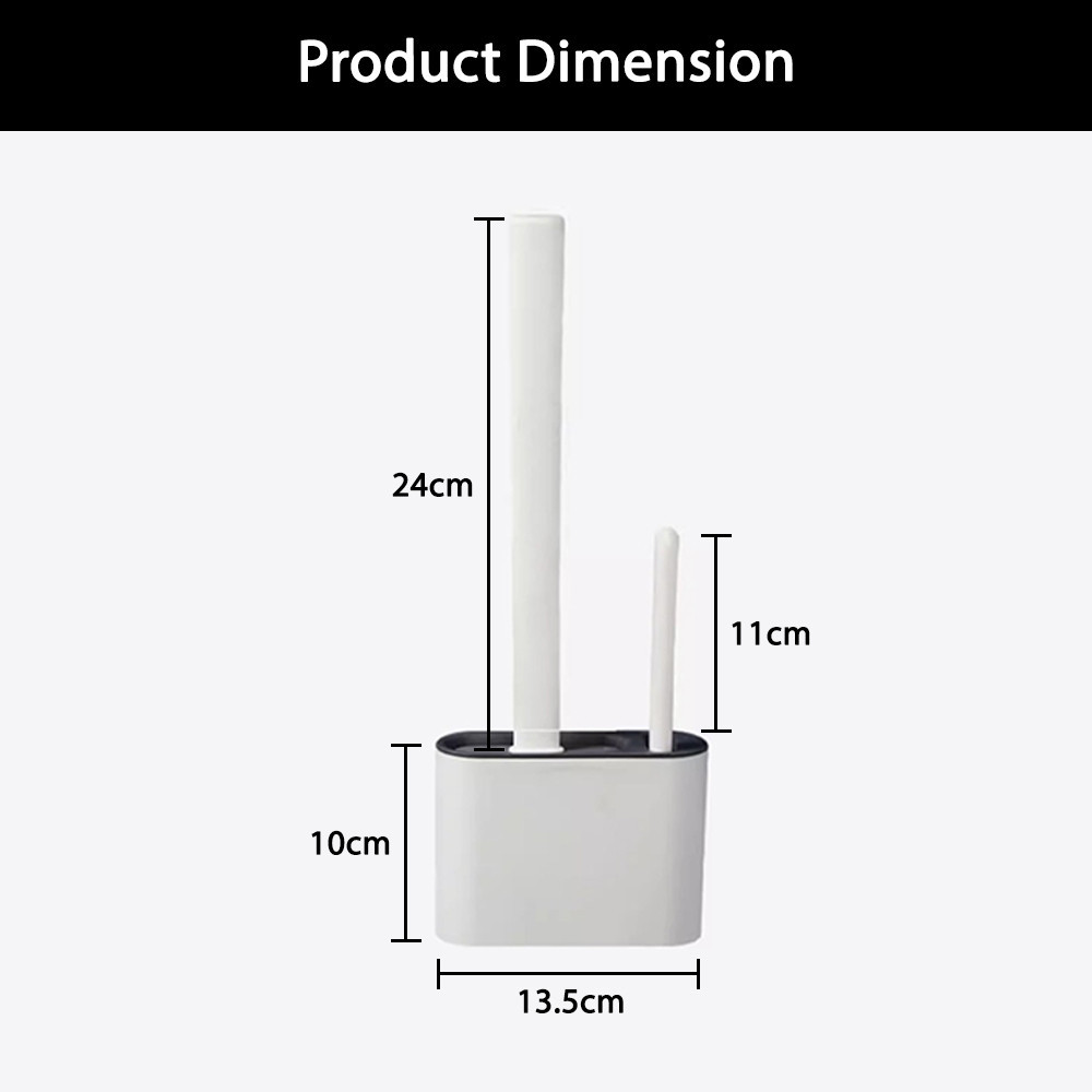 [2 in 1] Worthbuy Toilet Brush Berus Cuci Tandas Toilet Bowl Cleaning ...