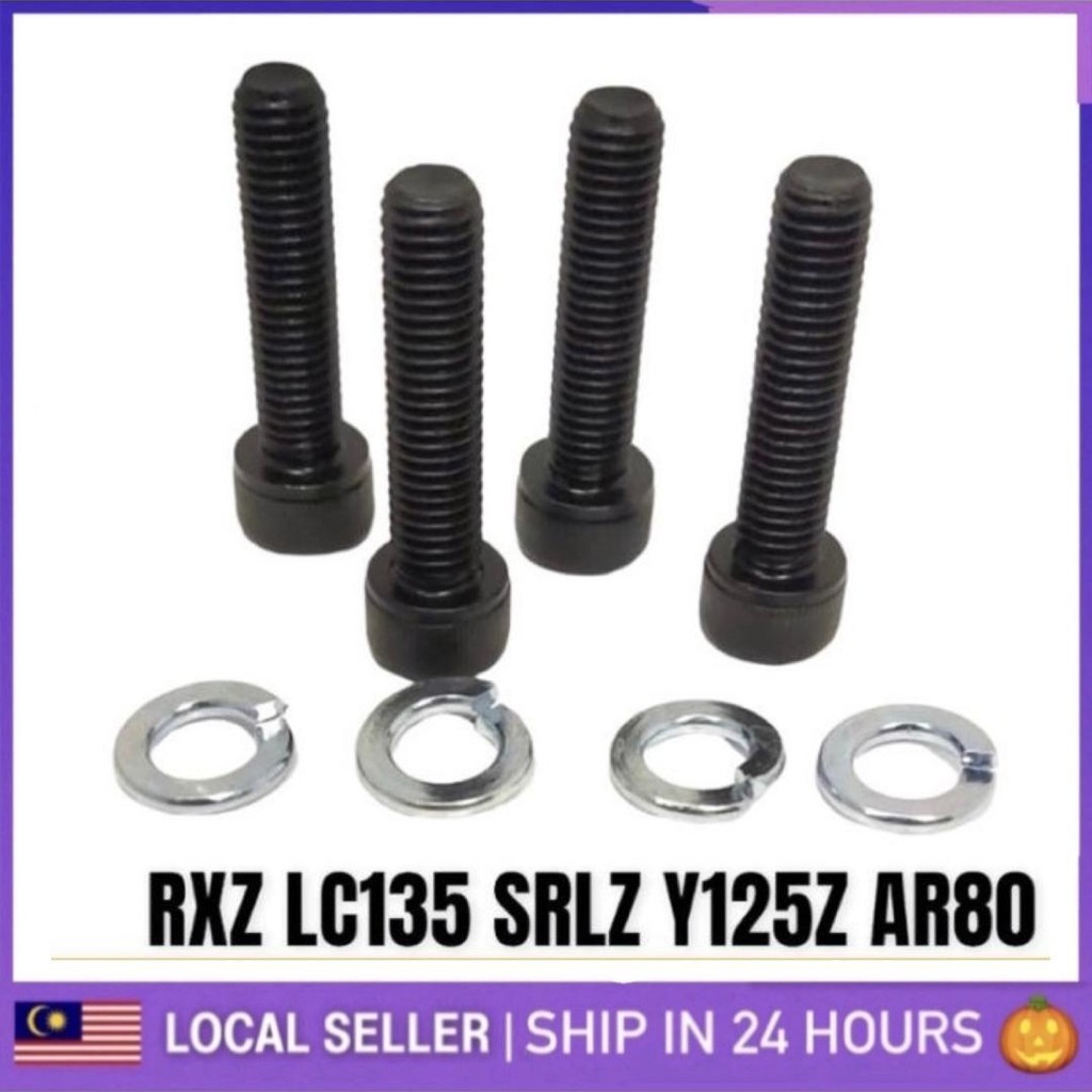 Screw Sprocket Bolt Set Allen Key M8 Skru Spoket Lengki AR80 Washer ...