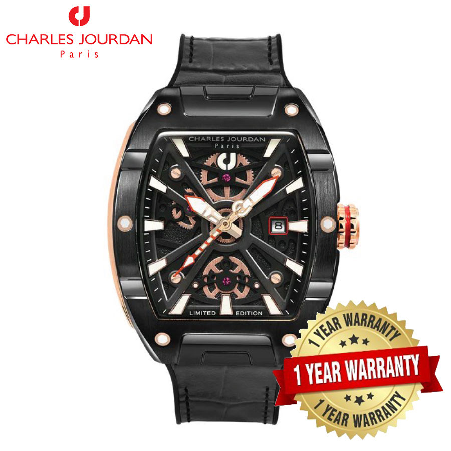 [Official Warranty] Charles Jourdan CJ03-1032LE Men's Ultra Automatic ...