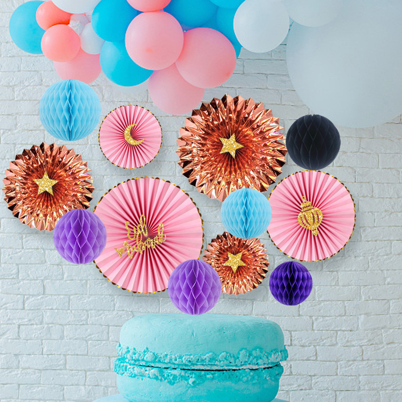 Ramadan Decoration Honeycomb Pendant Raya Lesser Bairam Festival Wall ...