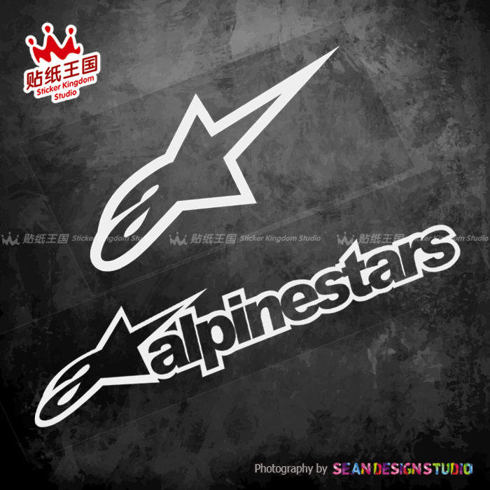 #Stock! A Star Alpinestars Motorcycle Modified Car Sticker Car Body ...