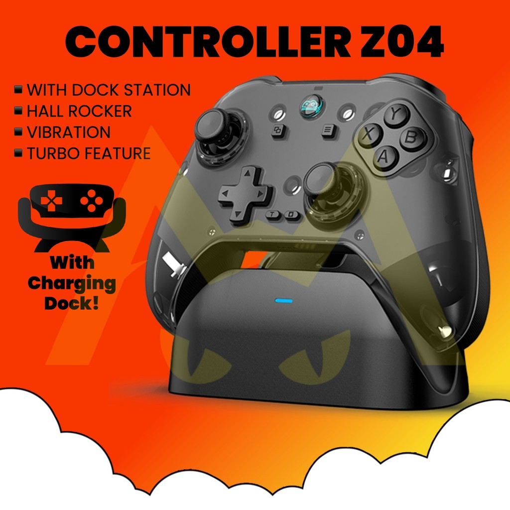 Z04 Wireless Gaming Controller Bluetooth Gamepad With Hall Joystick ...