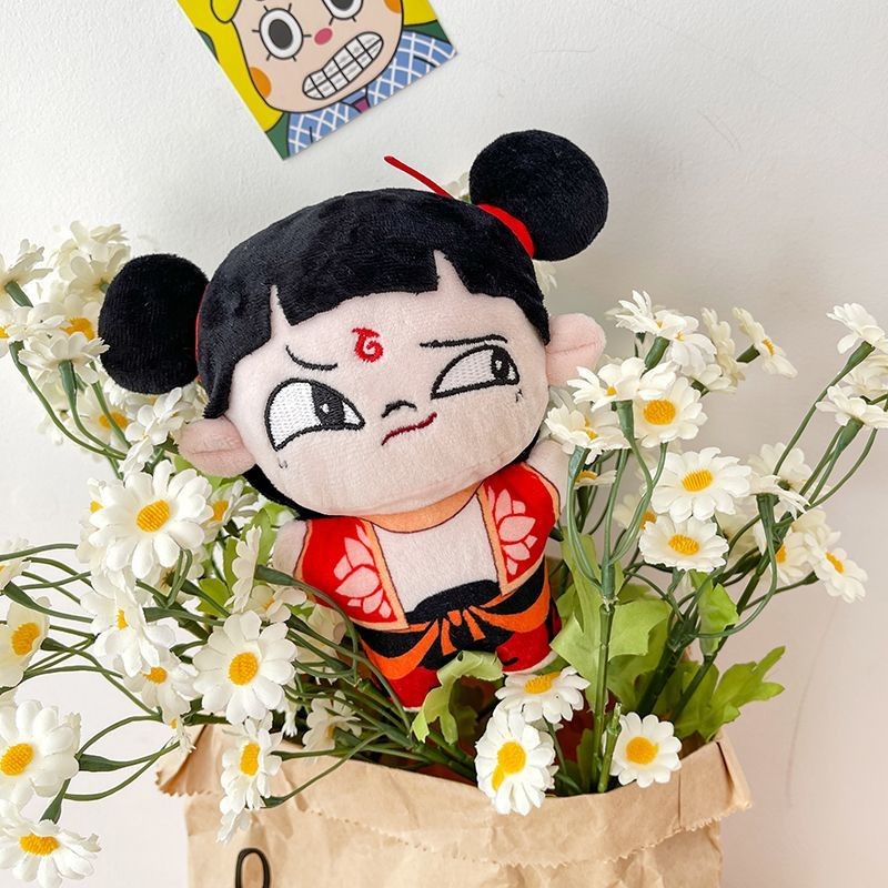 Fun Nezha Plush Doll Pendant Fun Variety Nezha Doll Keychain Backpack ...