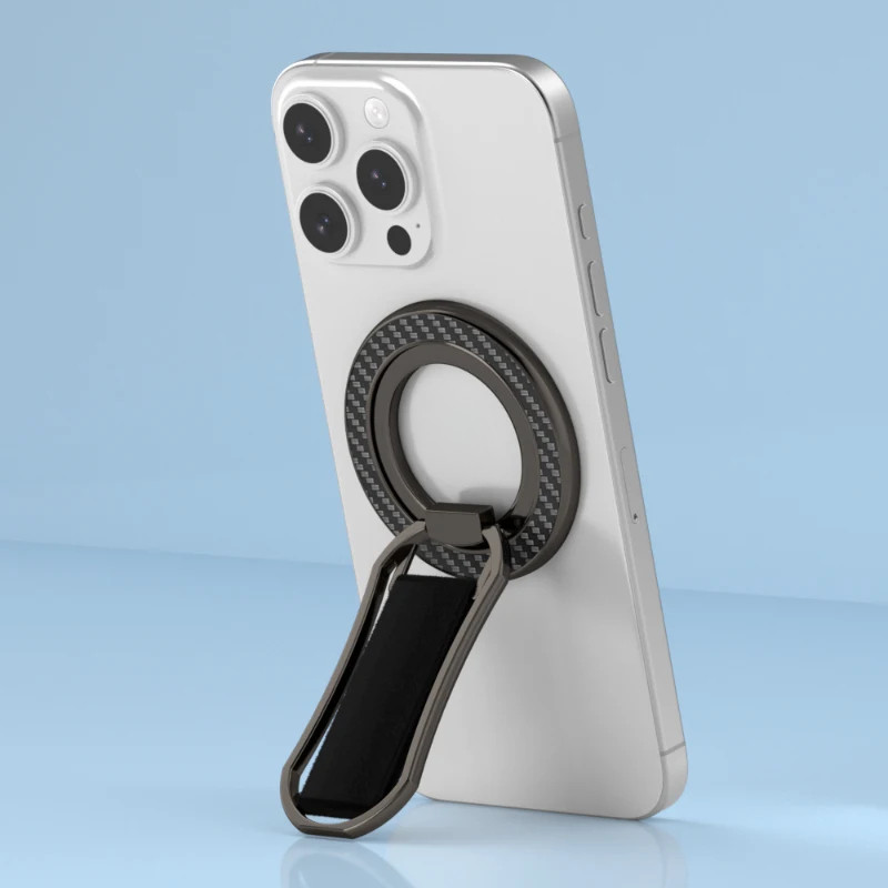 Velcro Ring Metal Rotation Magnetic Phone Holder For iPhone 12 13 14 15 ...
