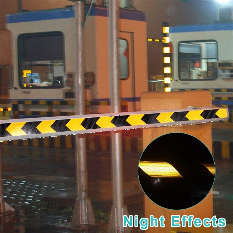 5cm/10cm/20cm*3M Arrow Reflective Hazard Safety Tapes Yellow-Black ...
