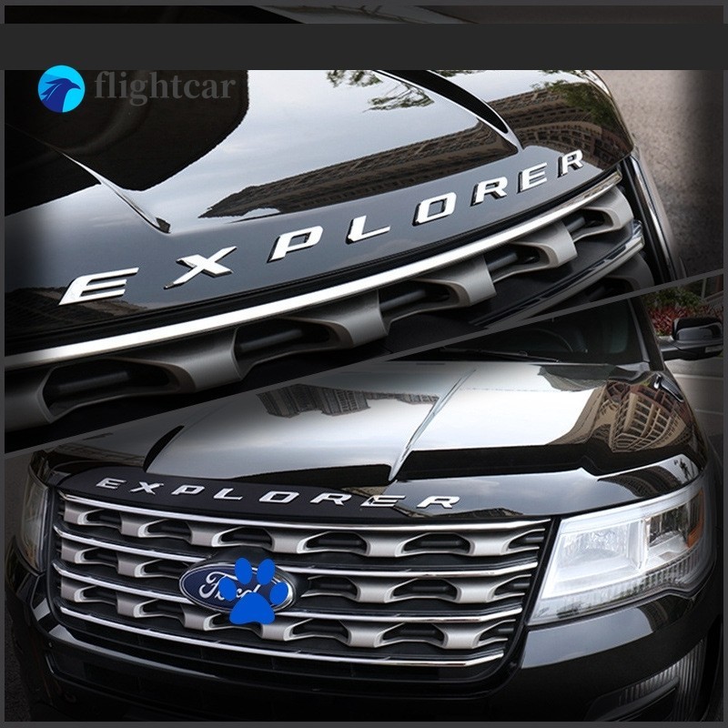 （FT）Car hood Letter logo for EXPLORER Ford front emblem Bonnet badge ...