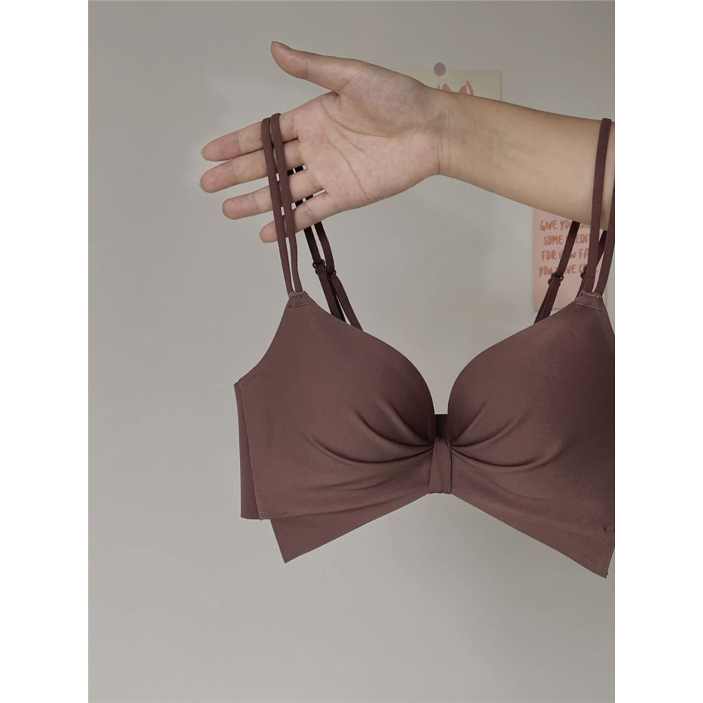 French Sweet Sexy Lingerie Women's Small Breasts Gathered Look Big Bow ...