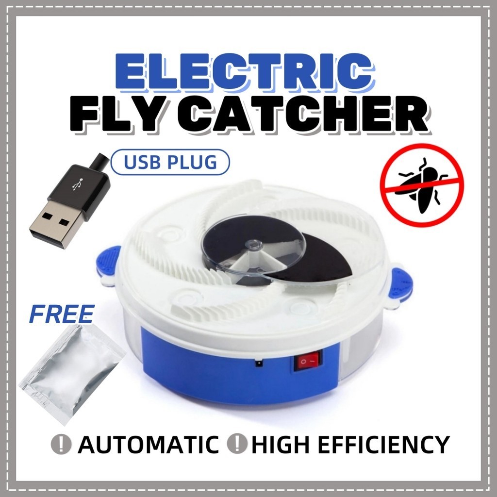 Automatic Fly Catcher Electric Fly Trap USB Plug Insect Killer Indoor ...