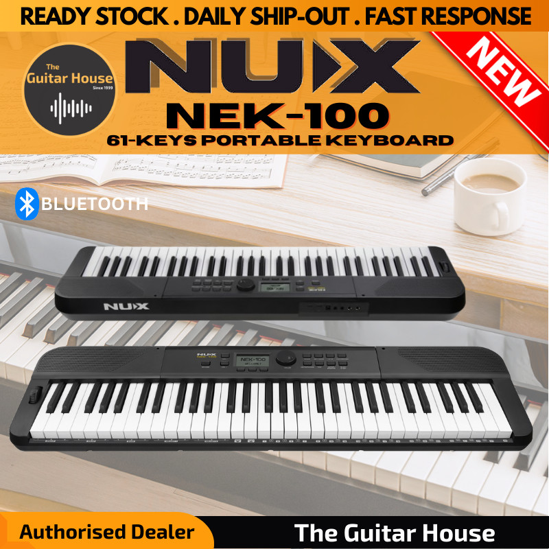 Nux NEK-100 61-Keys Portable Digital Electronic Keyboard ( NEK100 / NEK 100 ) | Shopee Malaysia